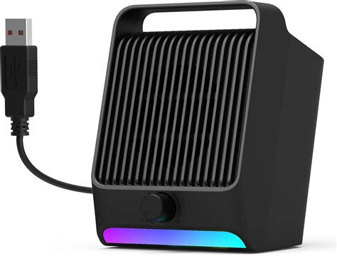 Rgb] Usb Computer Speakers For Desktoppclaptop Small Plug N Play