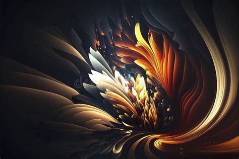 Illuminated Abstract Art Motion Background Stock Illustration