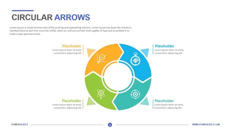 Powerpoint Circular Arrow Template