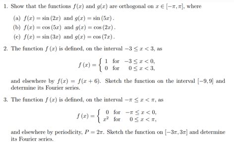 Solved Show That The Functions F X And G X Are Chegg
