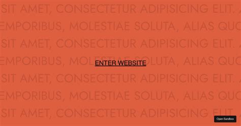 Gsap Typography Animation Codesandbox