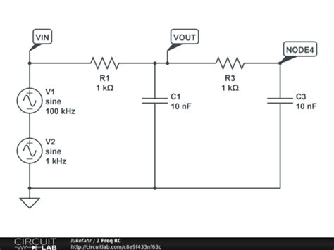 2 Freq Rc Circuitlab