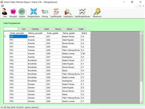 Source Code Sistem Pakar Metode Teorema Bayes