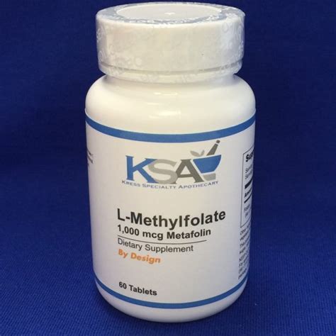 L Methylfolate 1000 Mcg Kress Specialty Apothecary