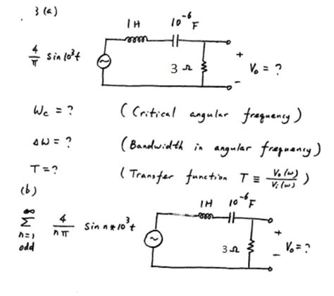 solved wc critical angular frequency Δw bandwidth in
