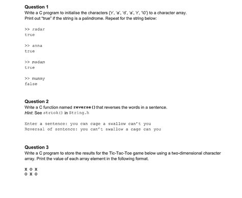 solved question 1 write a c program to initialise the