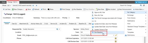 Working With The Configuration Baseline