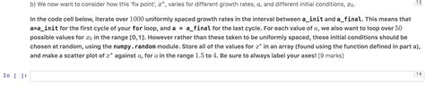 Problem The Logistic Map In This Problem We Are Chegg