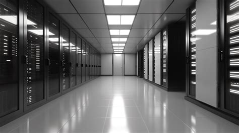 Concept Of A Data Center Room With Database Server Background Center Data Database Background
