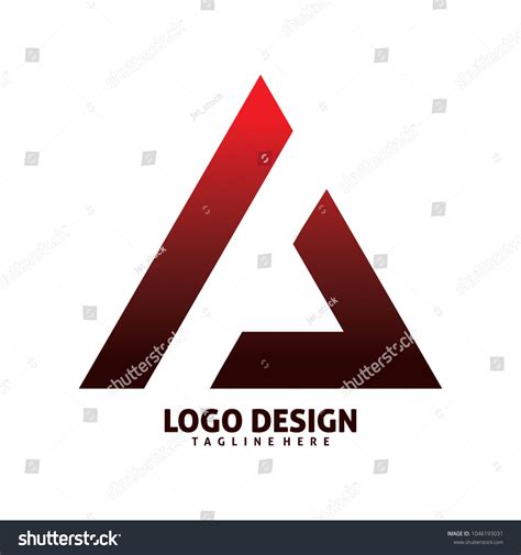Triangle Arrow Corner Letter Font Logo Stock Vector Royalty Free 1046193031 Shutterstock