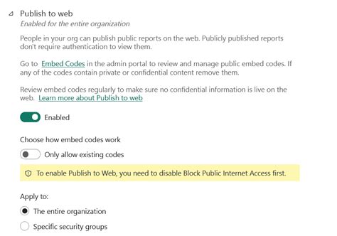 Solved Contact Your Admin To Enable Embed Code Creation Microsoft Fabric Community