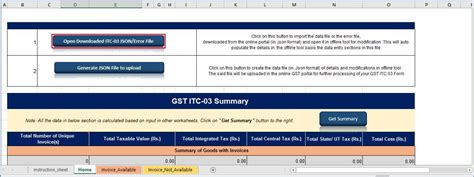 Filing Of Form GST ITC GST Offline Tool IndiaFilings