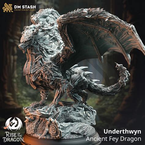 Underthwyn Ancient Fey Dragon Free High Quality Models