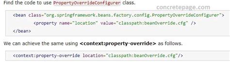 Spring PropertyOverrideConfigurer Context Property Override
