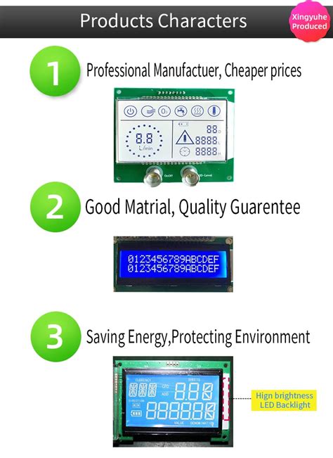 custom lcd screen 7 segment lcd display module car lcd display for car