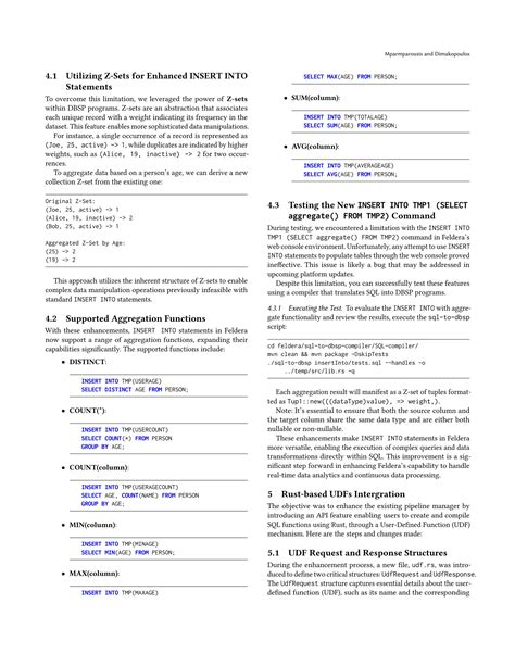 optimizing feldera integrating advanced udfs and enhanced sql