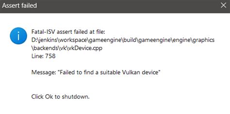 I Can Not Use The Vulkan Engine Does Anyone Know How To Fix This I Have Tried Evrything