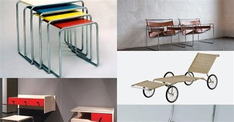 바우하우스 디자인 철학 담긴 대표 작품들 포개지는 테이블