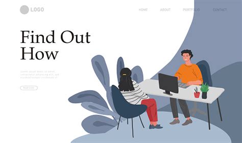 비즈니스 방문 페이지 템플릿으로 Office 작업자가 팀워크 또는 회의 간의 대화 또는 대화와 통신하거나 대화하고 브레인스토밍을 합니다 벡터 만화 개념 일러스트 Html에