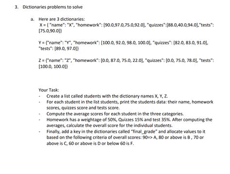 Solved Tionaries Problems To Solve A Here Are Chegg