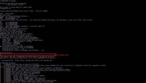 Stdout The Linux Boot Message In Dmesg Doesnt Output To Uart Unix