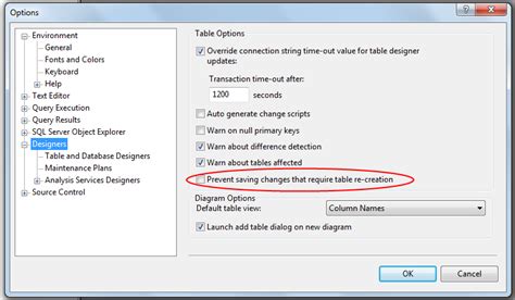 Ssms Edit Table Error In Sql Server 2008 Stack Overflow