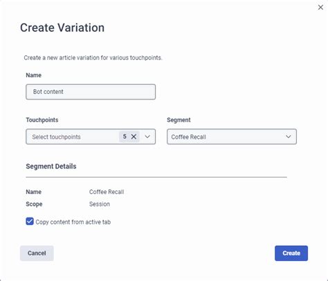 Add A Touchpoint Or Segment For A Knowledge Base Article Genesys