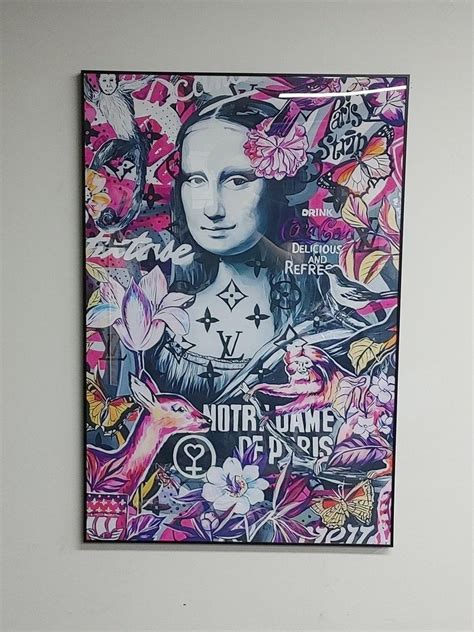 루이비통 모나리자 팝아트 액자 초대형 그림 대형 인테 헬로마켓