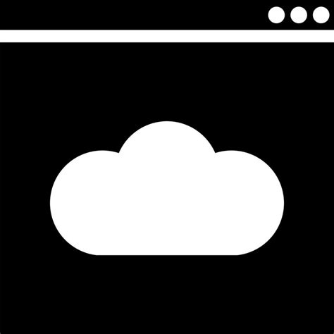 Cloud Computing Glyph Icon Or Symbol 24237406 Vector Art At Vecteezy