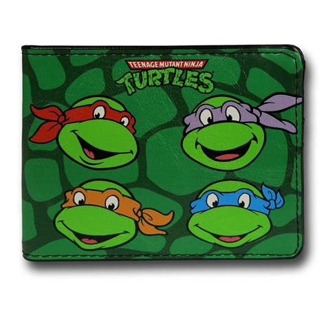 Tmnt Shell Pattern Bi Fold Wallet