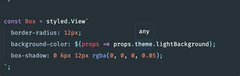 Javascript All Styled Components Return Any Typesstyled Components Stack Overflow