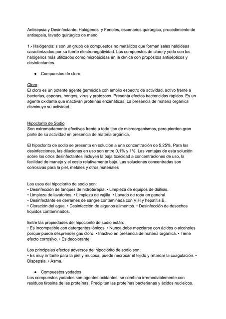 Antisepsia Y Desinfeccion Marilis Coromoto Udocz