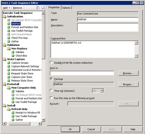 Sccm 2012 For Beginners To Intermediate Use Of Diskpart Utility In