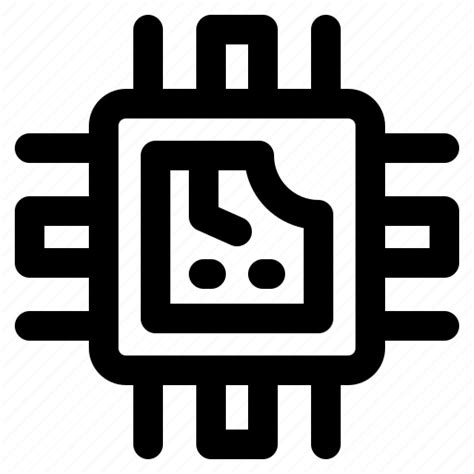 Processor Electronic Motherboard Microchip Circuit Icon Download On Iconfinder