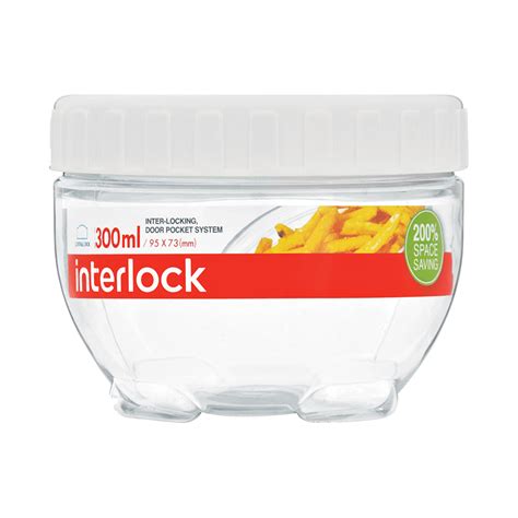 300ml Locknlock Interlock Container White Inl306
