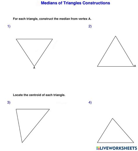 Geometric Construction Worksheet
