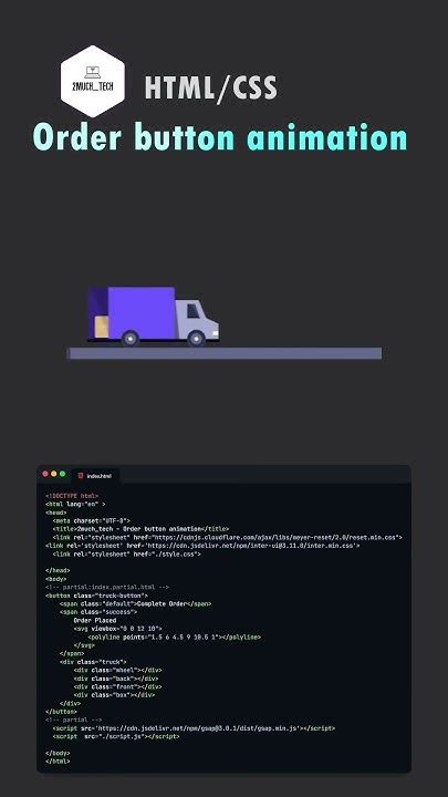 Order Button Animation Using Html Css Javascript 🤩🤩🤩 Webdevelopment Javascript Youtube