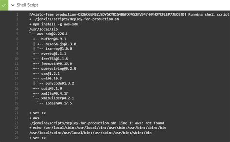 Node Js Node AWS Command Not Found In Jenkins Script Stack Overflow