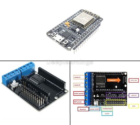 Nodemcu Placa De Expansión Motor Drive Esp8266 Wifi Puente H