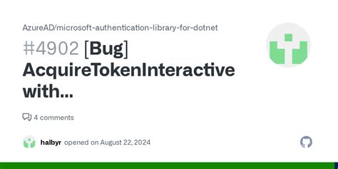 Bug Acquiretokeninteractive With Withpromptpromptforcelogin Is Overridden Via Existing Prt