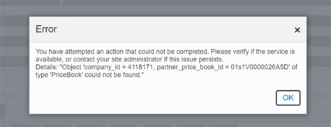 Error While Creating Quote In Oracle CPQ CPQ SFDC Integration Cloud Customer Connect
