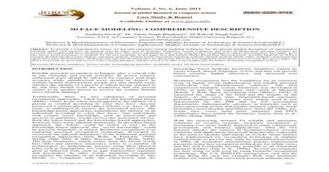 Pdf 3d Face Modeling Comprehensive … Automated Fingerprint Identification System Afis