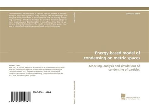 pdf energy based model of condensing on metric spaces modeling