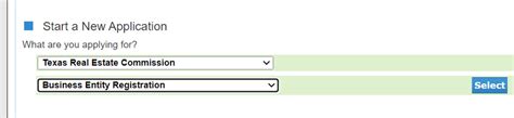 how to submit your business entity registration application trec