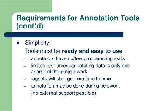 Ppt Simple Annotation Tools For Complex Annotation Tasks An