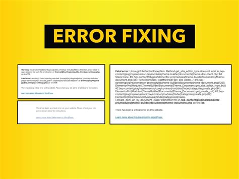Wordpress Bug Fixing Critical Error White Screen Error Fixed In 1