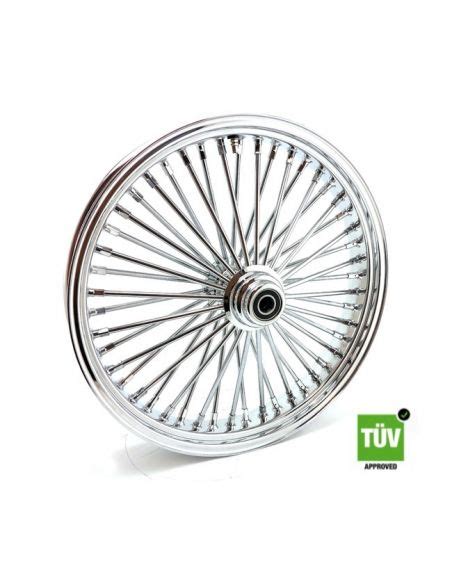 Big Spoke Chrome Front Wheel 48 Spokes 19 X 215 Double Flange