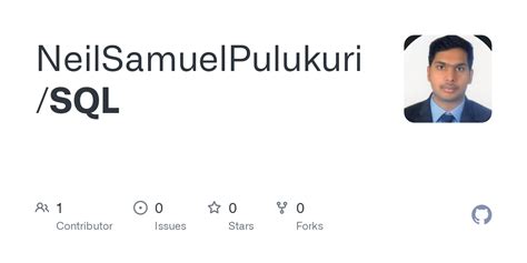 GitHub NeilSamuelPulukuri SQL