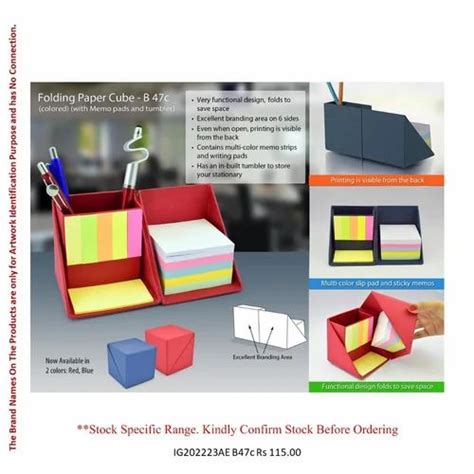 Memo Cube Holder With Pad At ₹ 105 Piece Customized Office Stationery In New Delhi Id