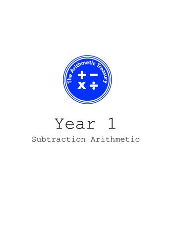 year 1 subtraction arithmetic assessment test teaching resources